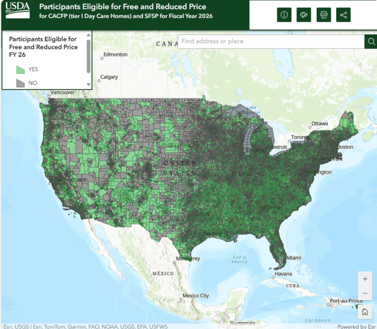 USDA updates mapping tool to simplify Child Nutrition Program ...