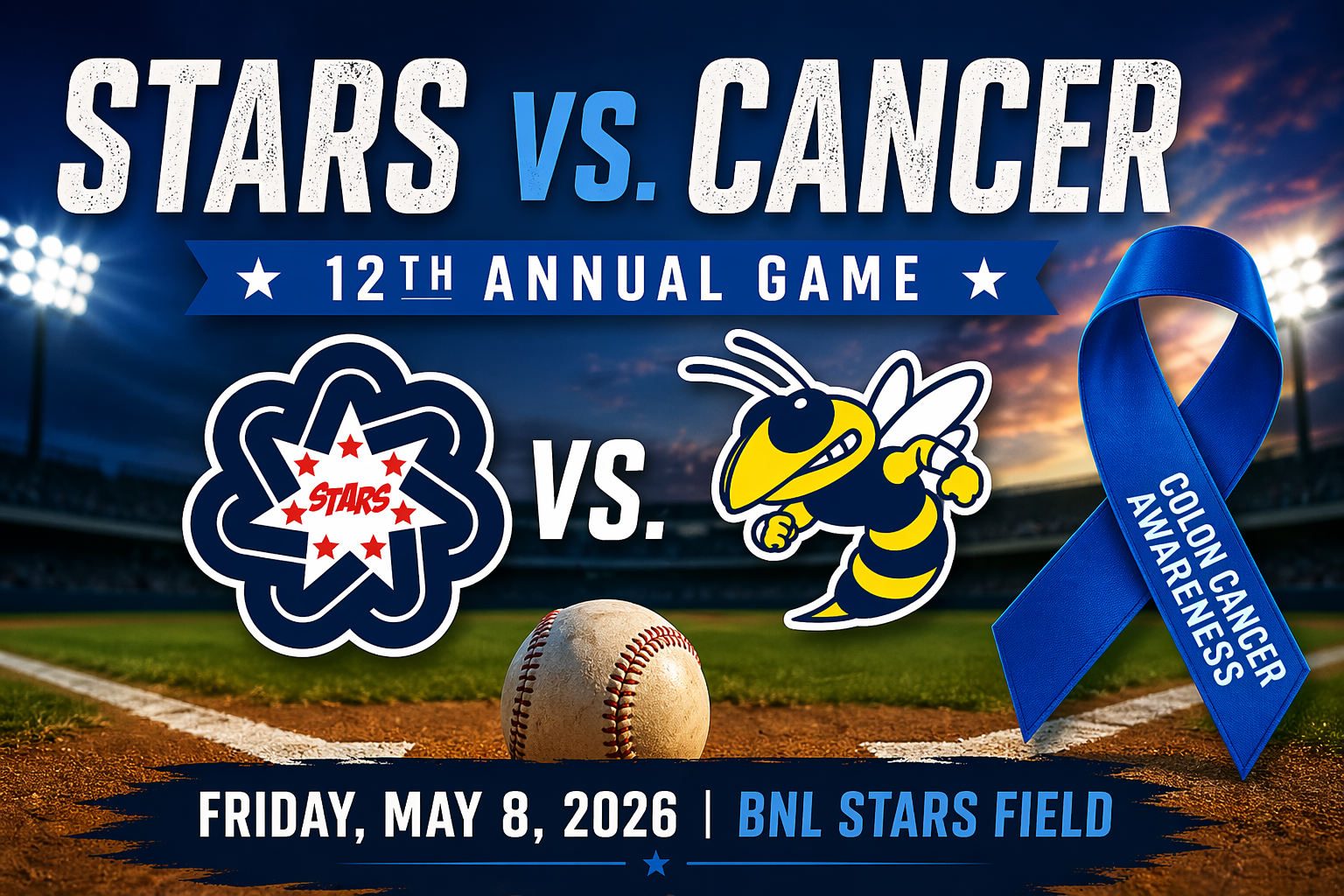 BNL, Mitchell baseball teams to host 12th annual Stars vs. Cancer game ...
