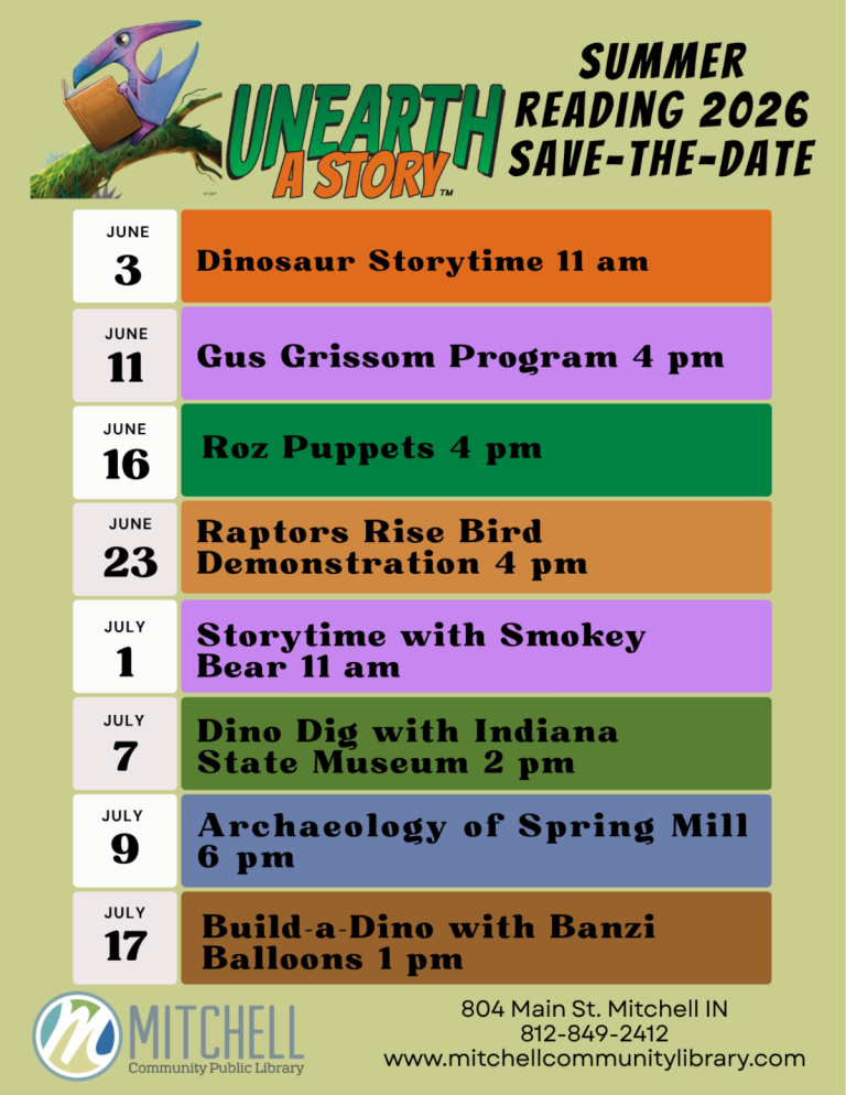 Mitchell Community Public Library unveils dinosaur-themed 2026 Summer ...