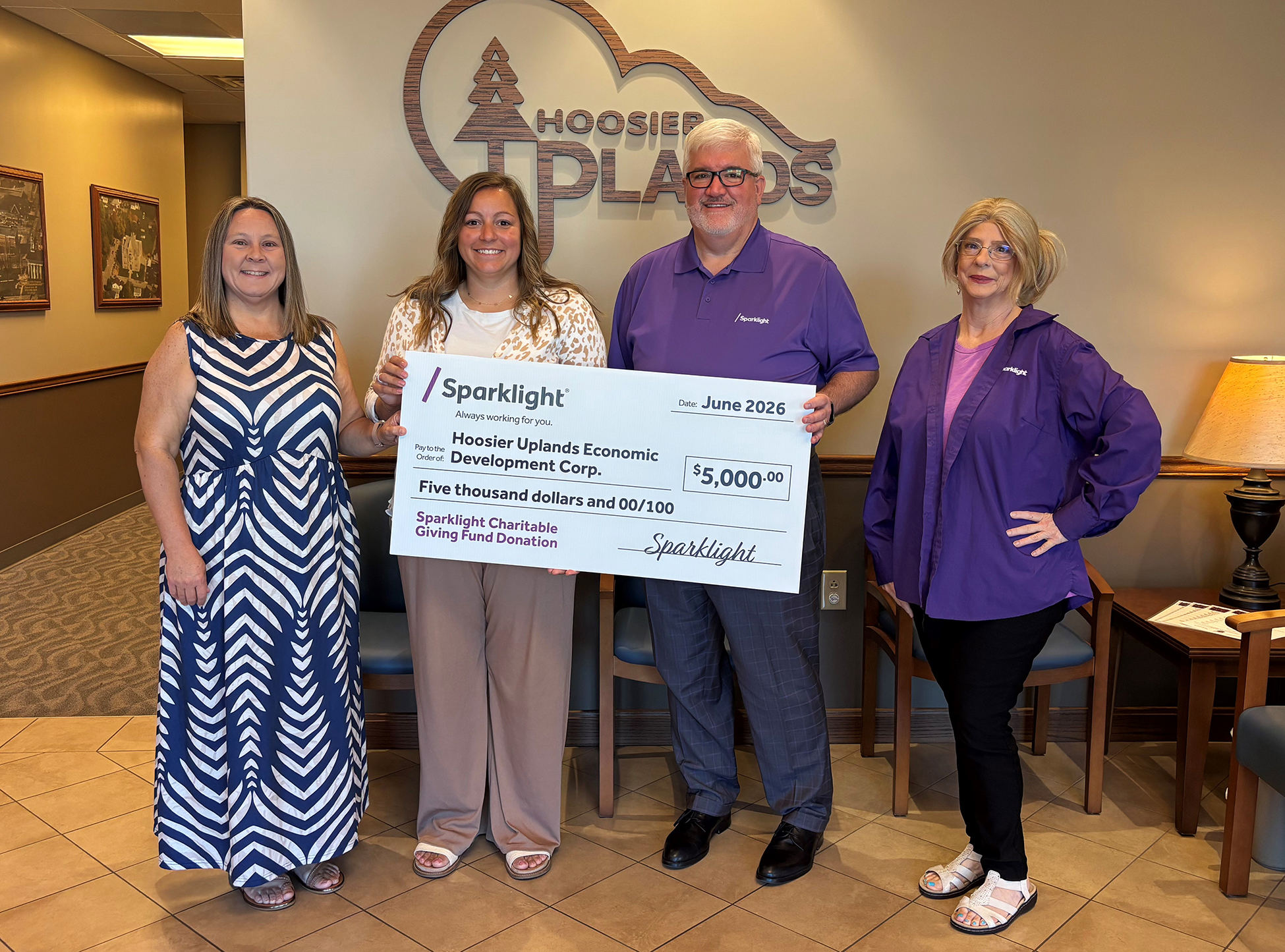 Sparklight Awards $5,000 Grant to Hoosier Uplands for West Washington ...