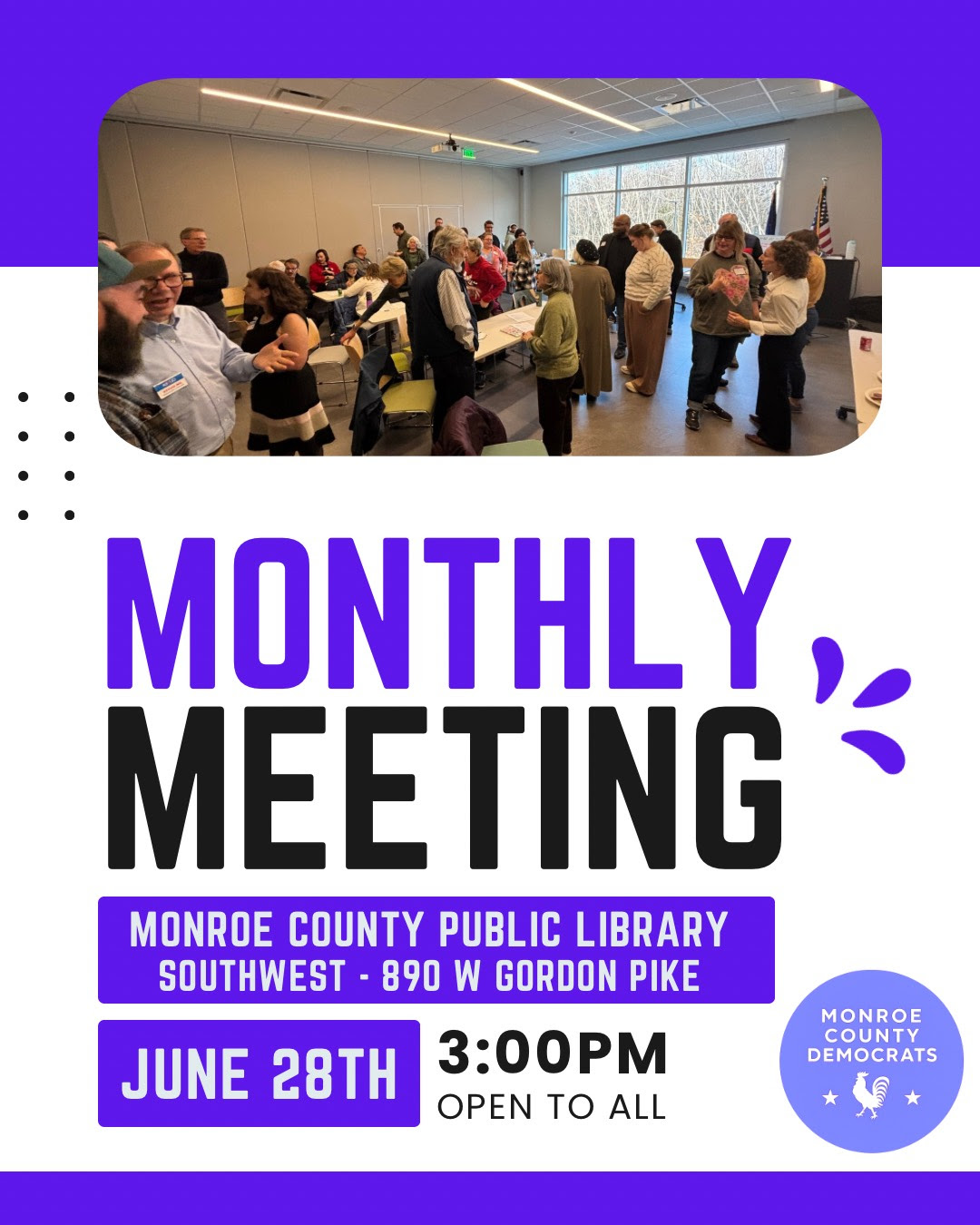 Monroe County Democrats to host open monthly meeting Sunday, June 28th ...