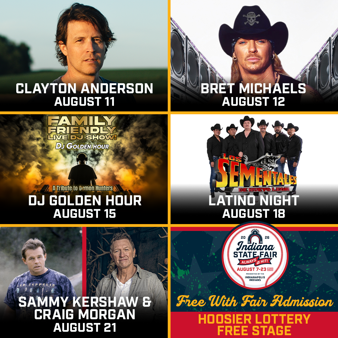 Indiana State Fair unveils final wave of Free Concerts for 2026 Season ...